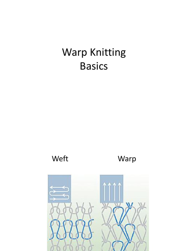 Tricot Machine: Warp Knitting Basics | PDF | Knitting | Clothing Industry