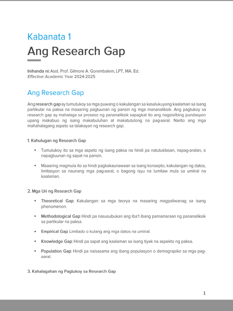 (1C) Ang Research Gap | PDF