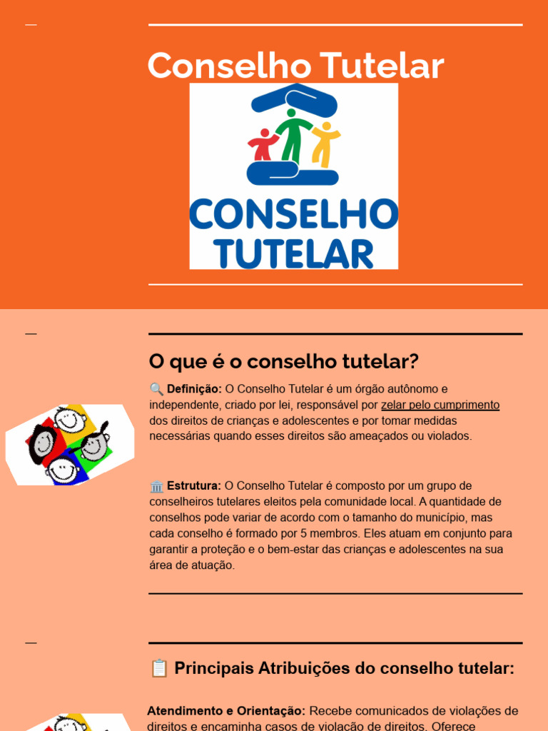 Atribuições do Conselho Tutelar ECA | PDF | Adolescência