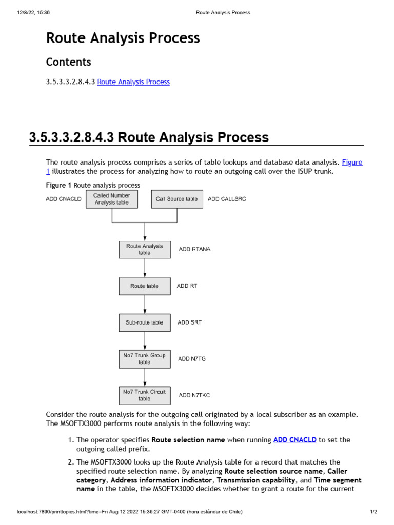 02 - Route Analysis Process | PDF | Data | Computer Engineering