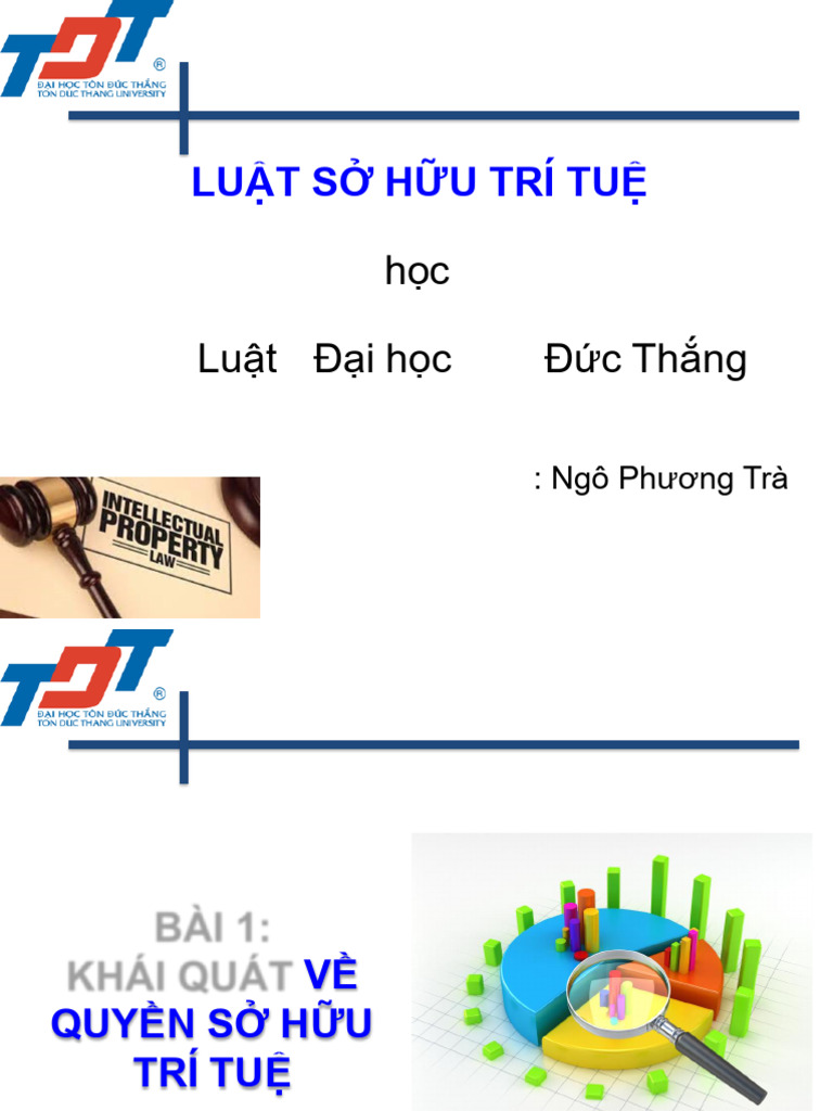 BÀI 1 Khái quát Luật SHTT (B1) | PDF