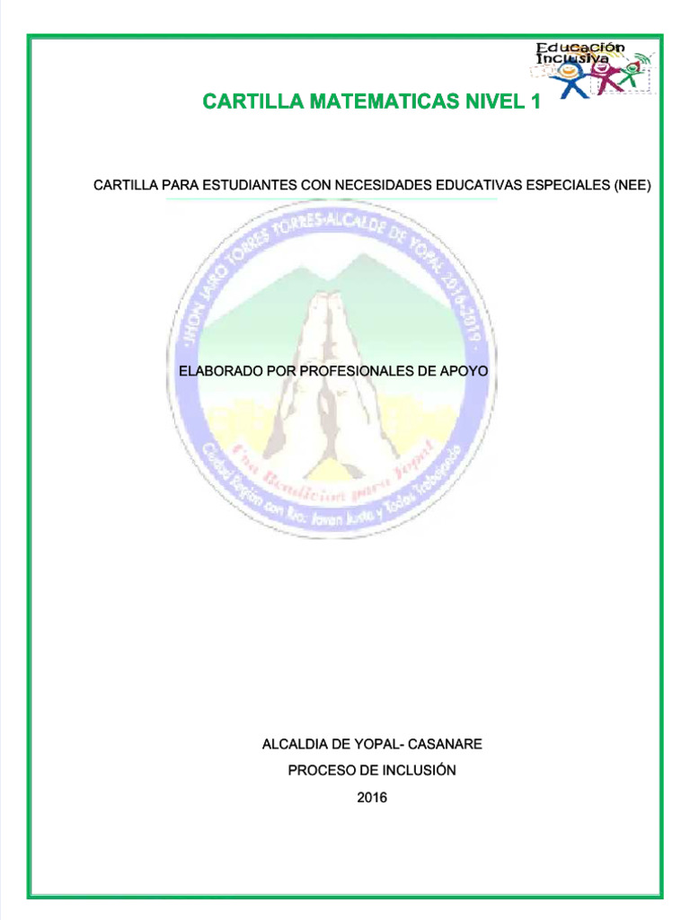 22 Cartilla Matematica Nee | PDF | Matemáticas | Aprendizaje