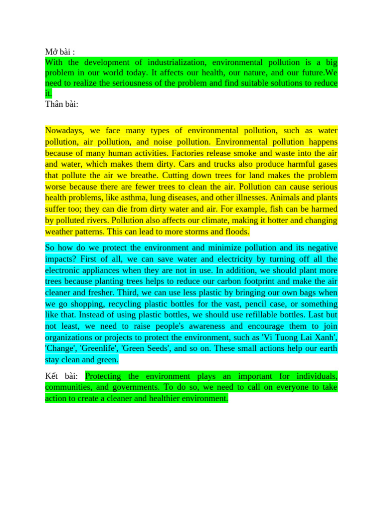 Combatting Environmental Pollution | PDF