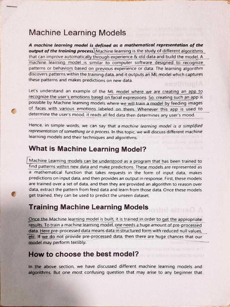 Understanding Machine Learning Models | PDF | Cross Validation ...