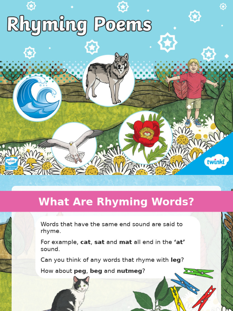 KS2 Writing Rhyming Poems - PowerPoint | PDF | Rhyme | Poetry