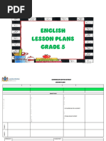 Grade 5 Lesson Plans 2023-2024-1 | PDF | Vocabulary | Reading Comprehension