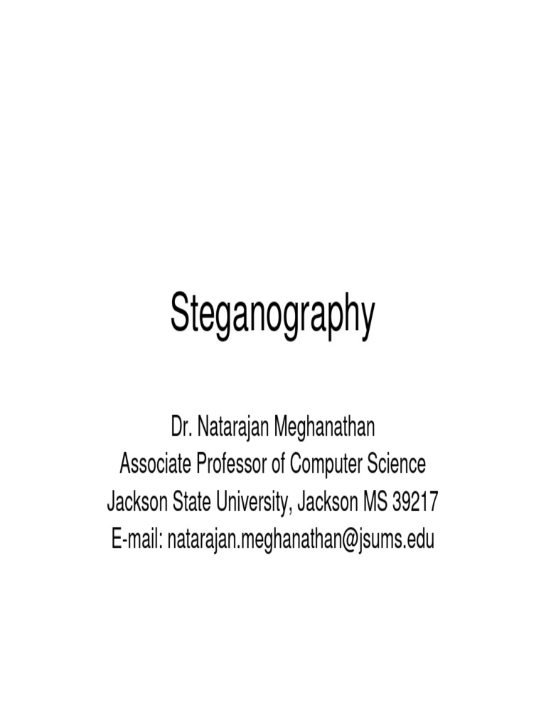 CSC439 Sp2013 10 Steganography | PDF | Pixel | Key (Cryptography)