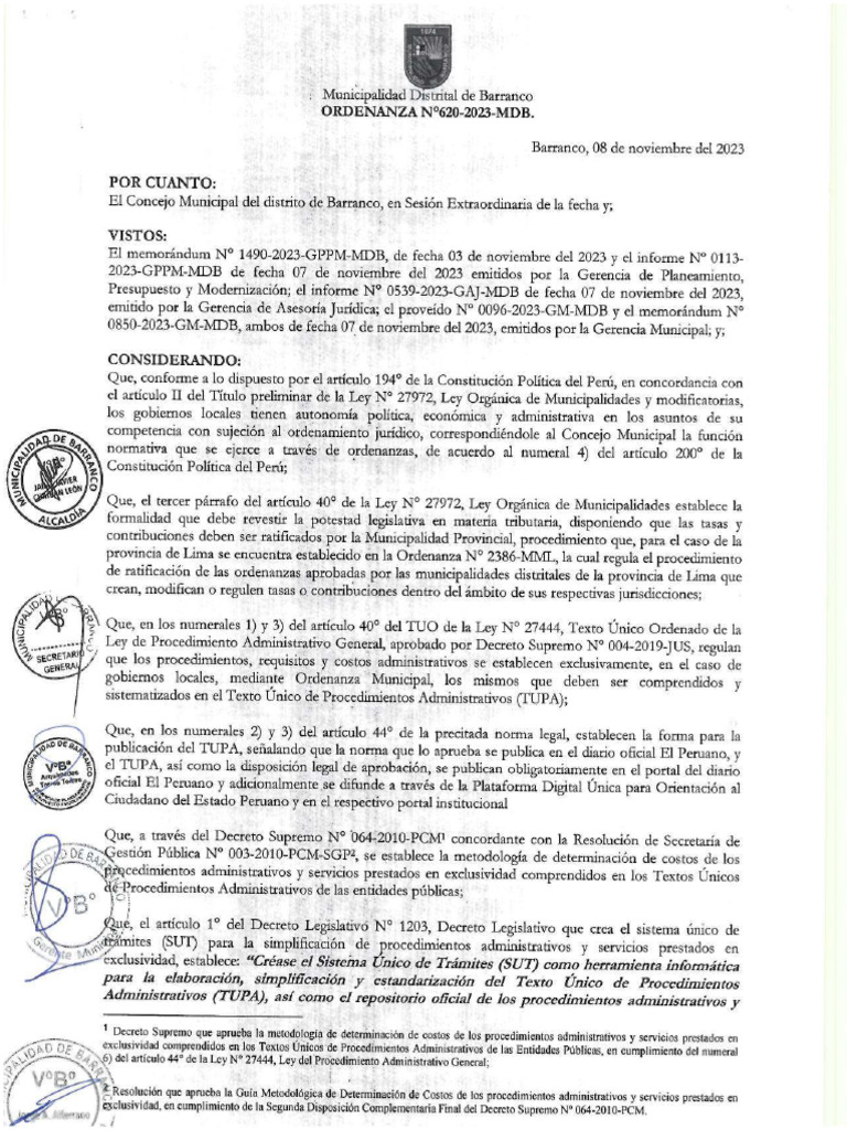 Tupa 2023 | PDF | Gobierno local | edificio