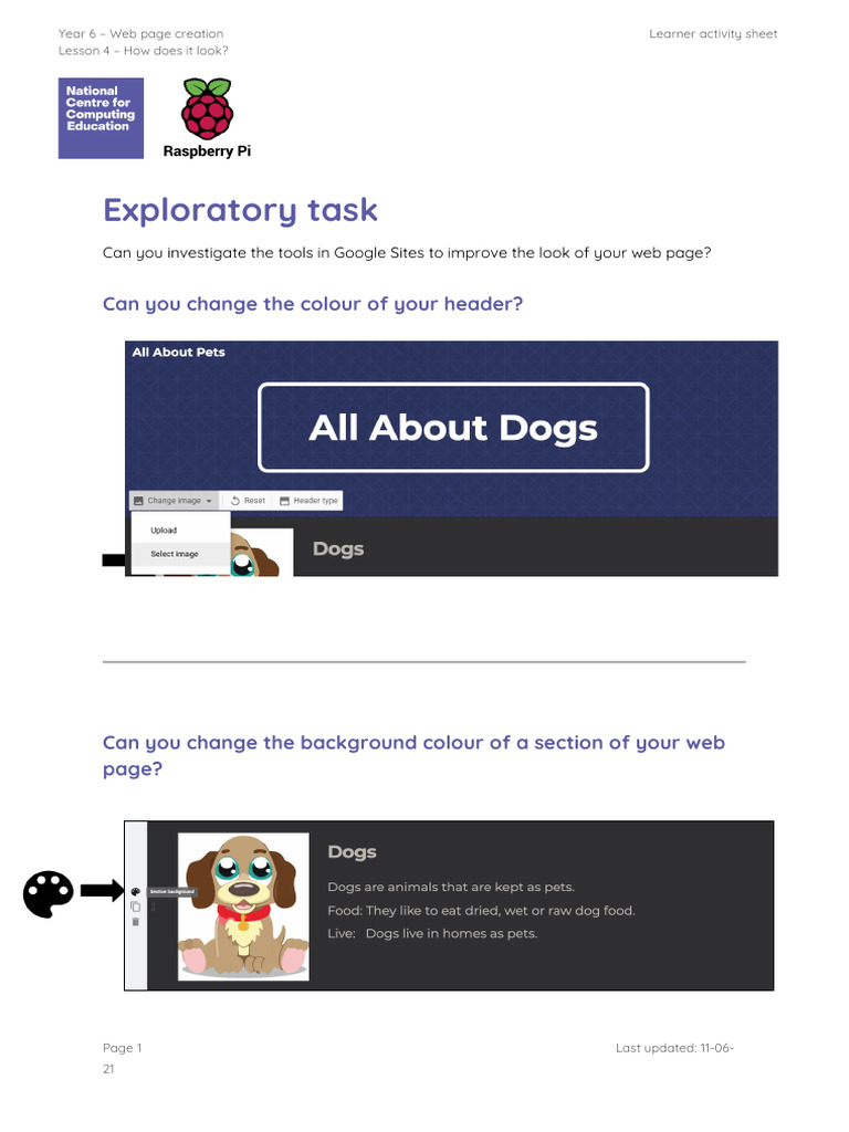 A1 Handout - Exploratory task | PDF