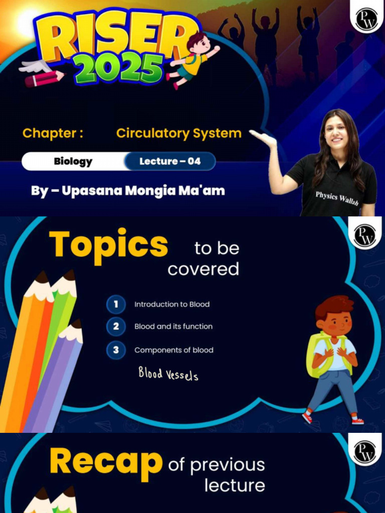 Circulatory System 04 - Class Notes - Riser 2025 | PDF