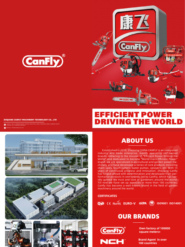 Canfly Machine Catalogue 202505 | PDF | Pump | Horsepower