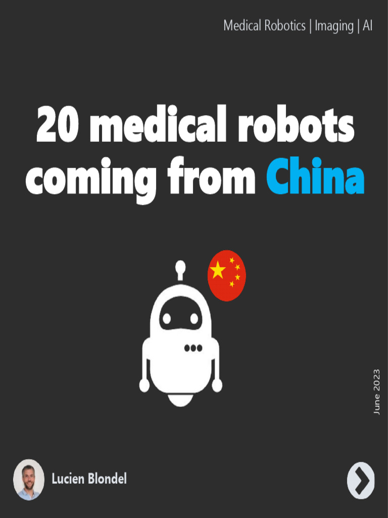 20 Medical Robots From China 1687627600 | PDF
