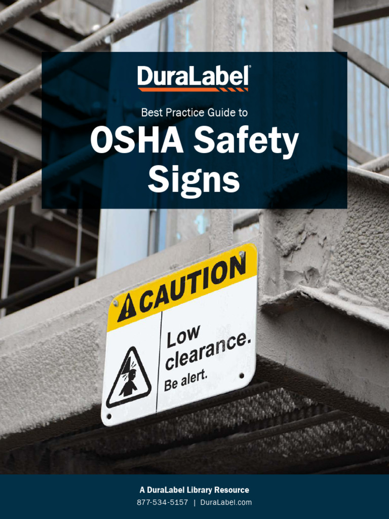 OSHA Safety Signs - Best Practice Guide | PDF | Safety | Occupational ...