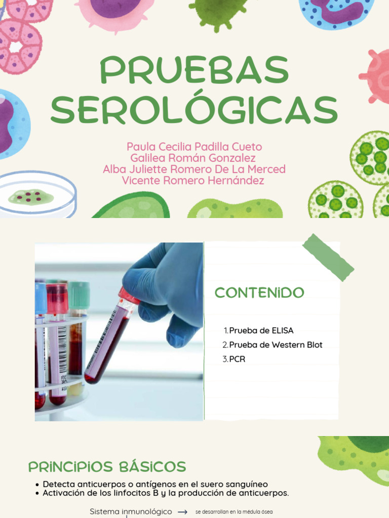 Exposicion Pruebas Serologicas | PDF | Anticuerpo | Elisa