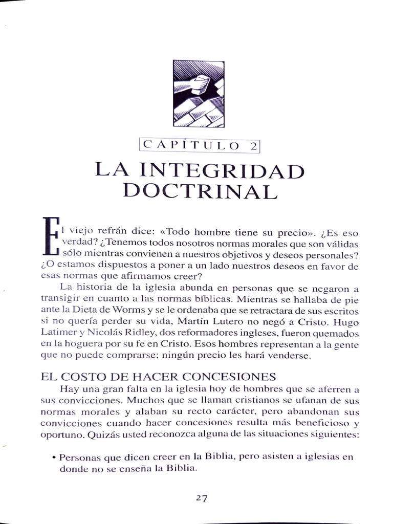 Capitulo 2 El Poder de La Integridad | PDF