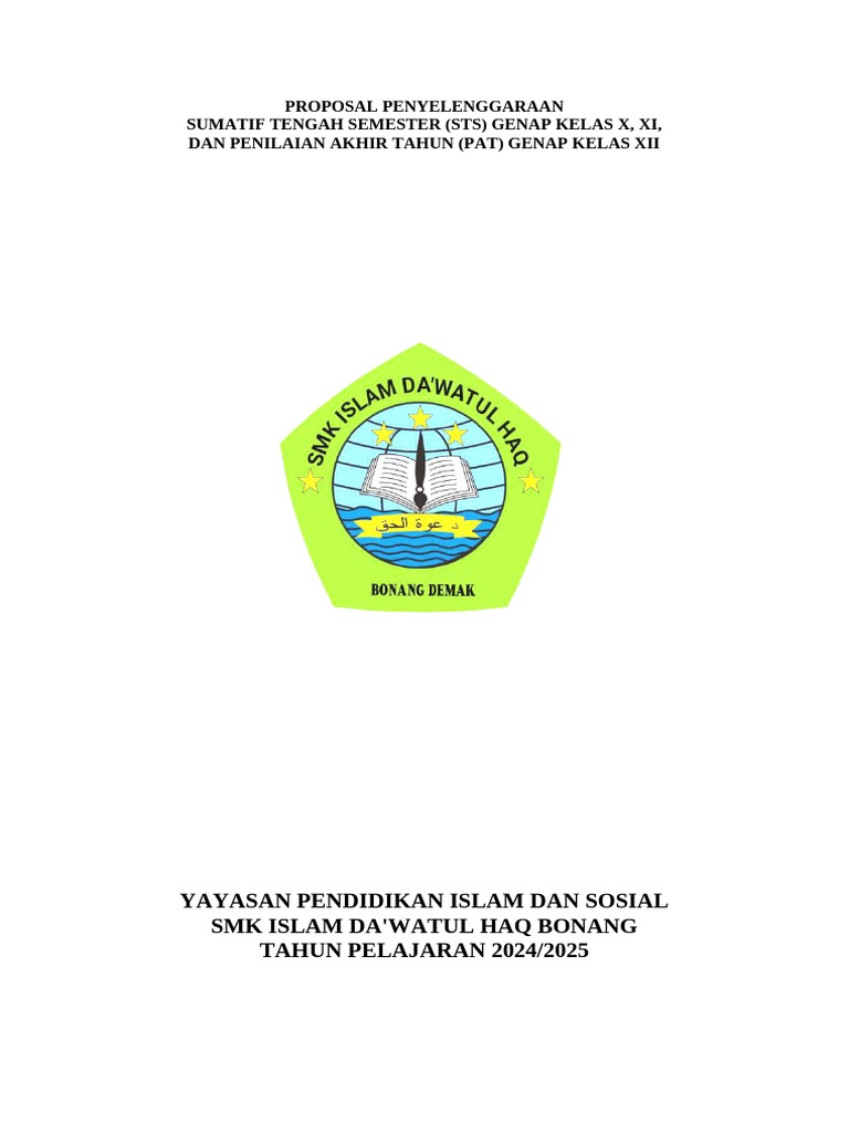 Proposal STS Pat Genap 24-25 | PDF