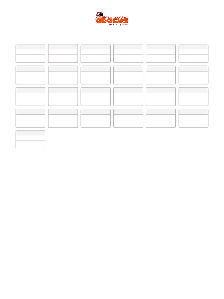 Abacus Division Worksheet with Answers | PDF