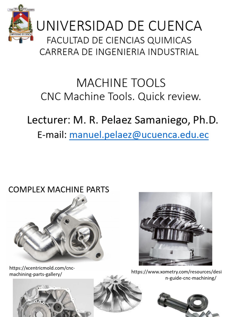 Cap 9. CNC Machine Tools Presentation Adapted | PDF | Numerical Control ...