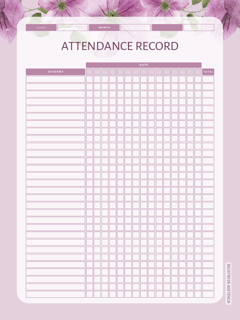 attendance record | PDF