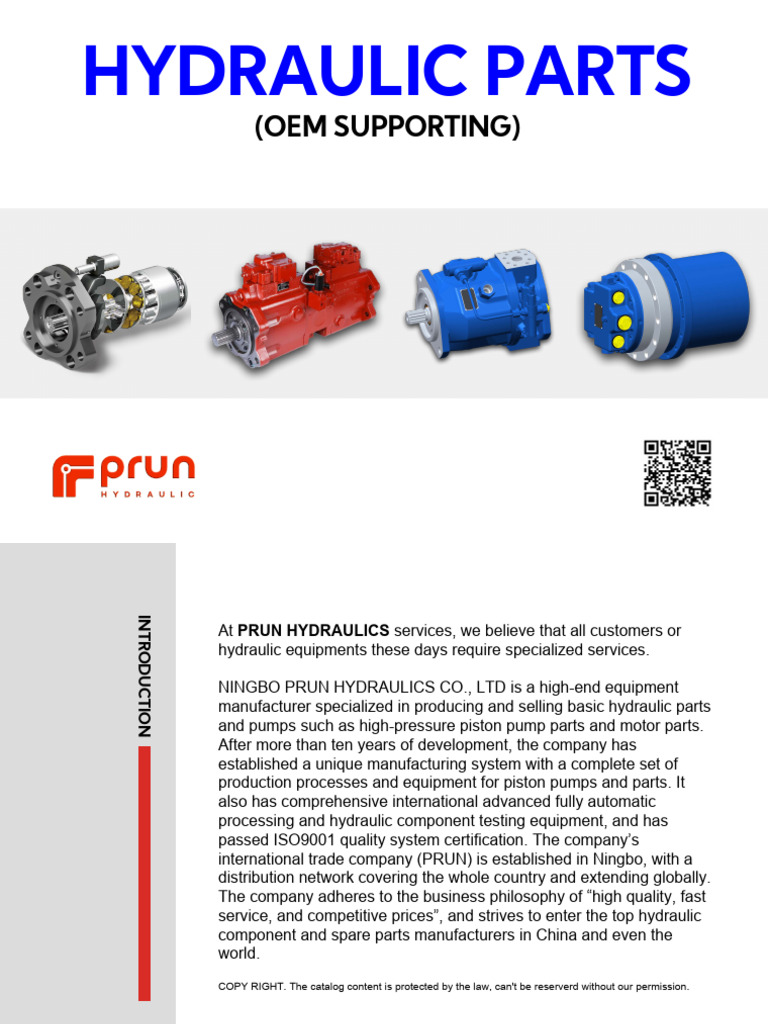Pump Parts Catalog - Prun Hydraulics | PDF | Valve | Fluid Dynamics