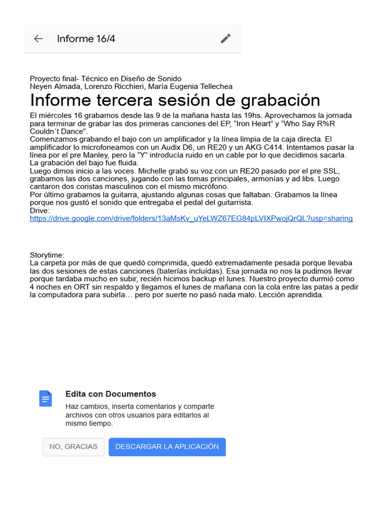 Informe 16-4 | PDF