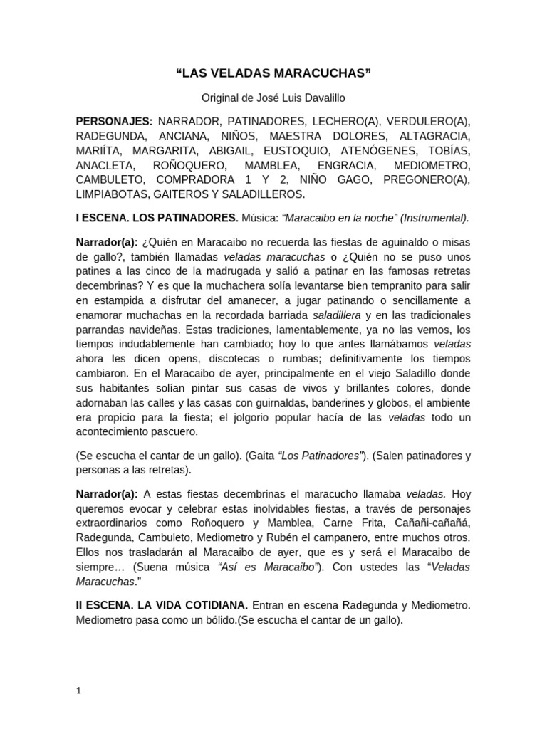 Las Veladas Maracuchas | PDF
