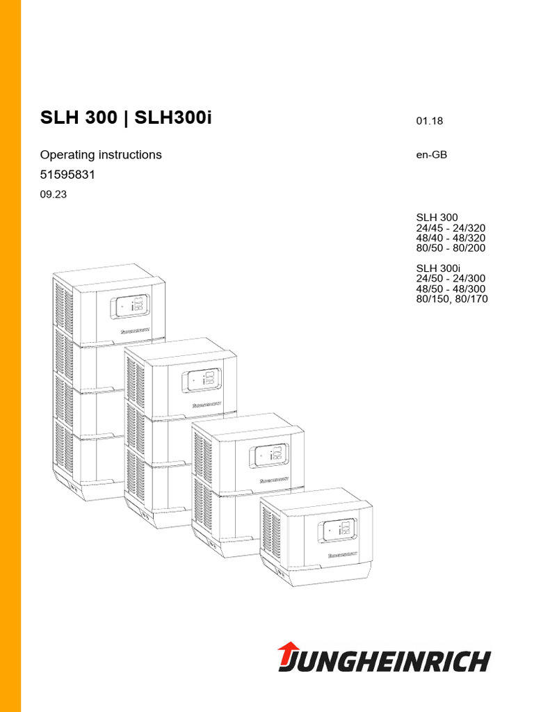 SLH 300 & SLH300i Operating Manual | PDF | Battery Charger | Mains ...