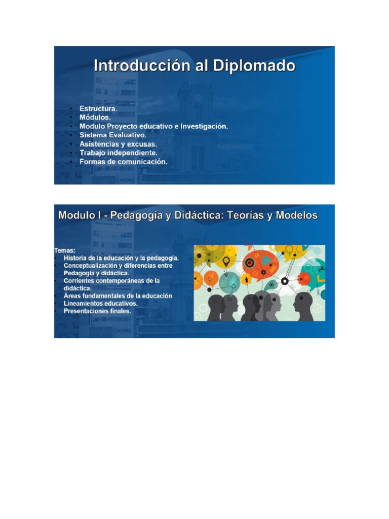 Clase 1 de Diplomado | PDF