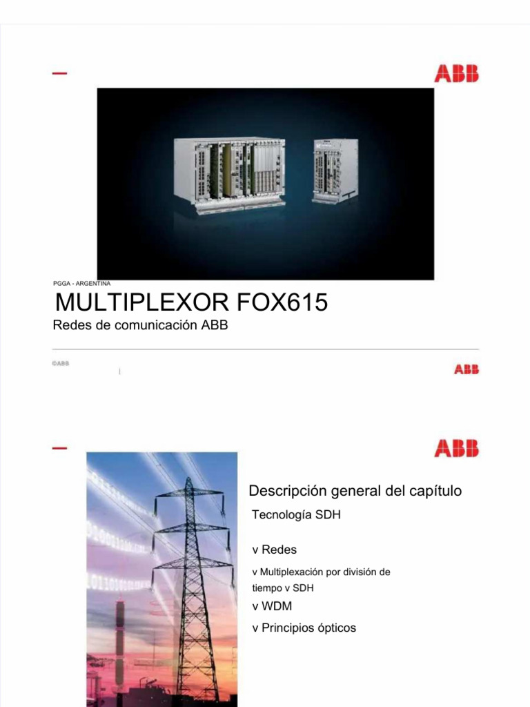 Multiplexor FOX615 en Argentina | PDF | Modo de Transferencia Asíncrona ...