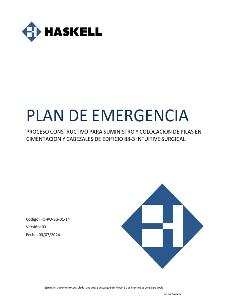 Plan Emergencia General Haskell | PDF | Hipotermia