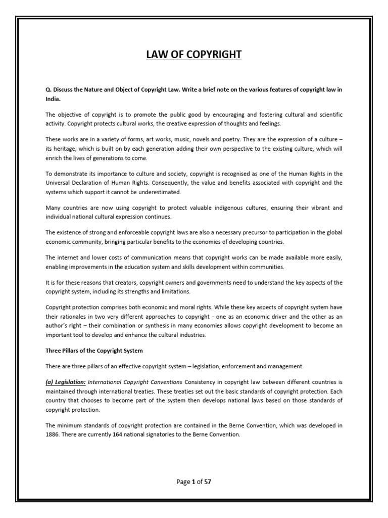 Copyright 6th Semester 1 19 | PDF | Copyright | Trips Agreement