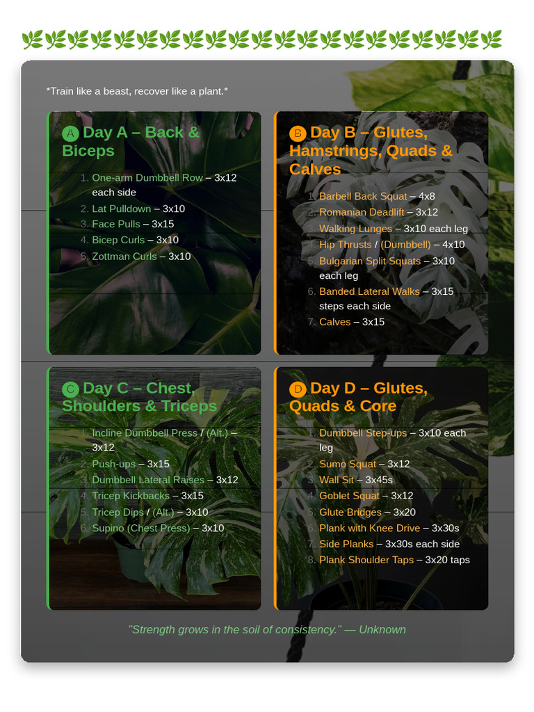 ? Workout Plant? | PDF