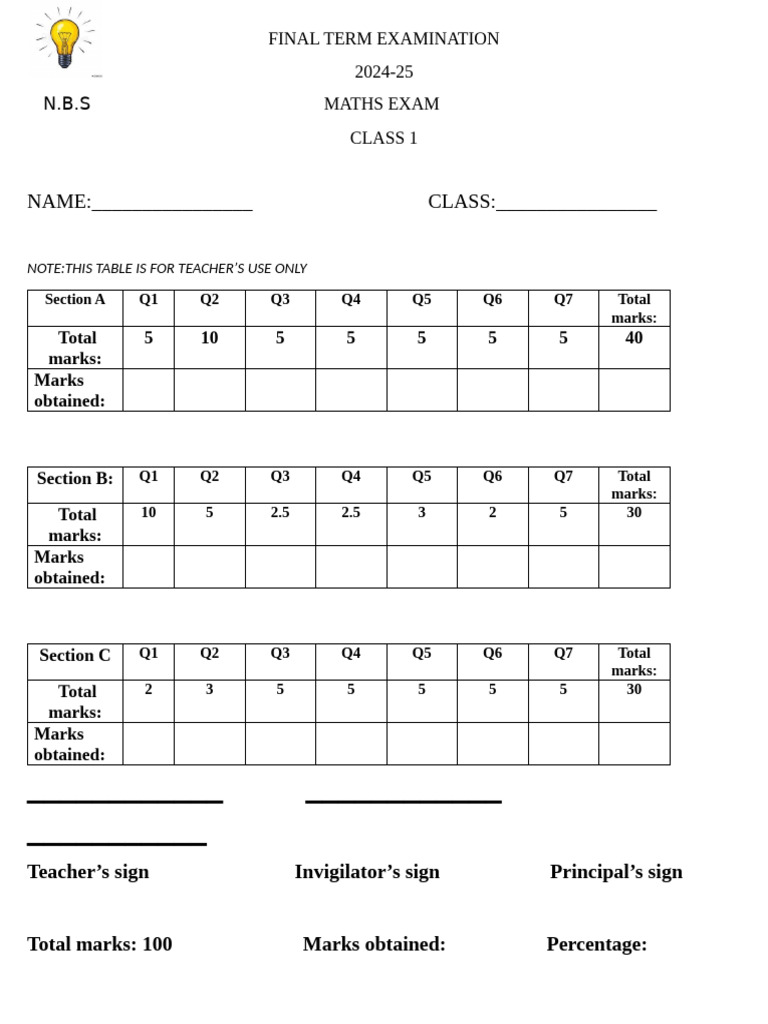 Final Term Examination Maths | PDF | Triangle | Mathematics