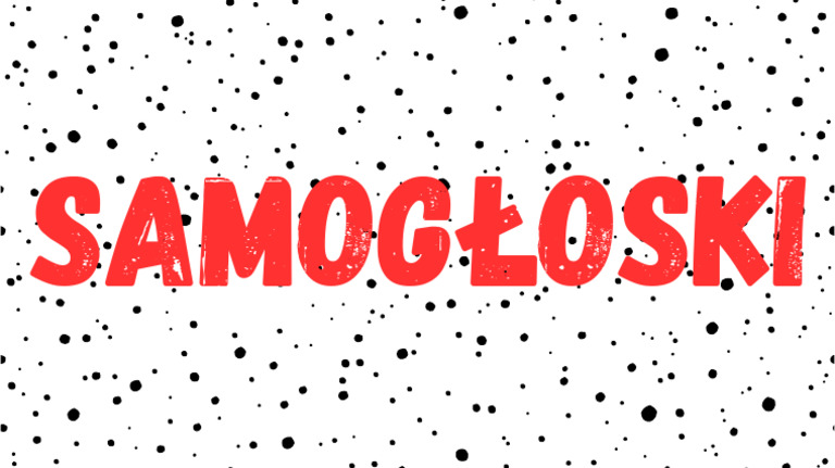 Samogłoski - Napis | PDF