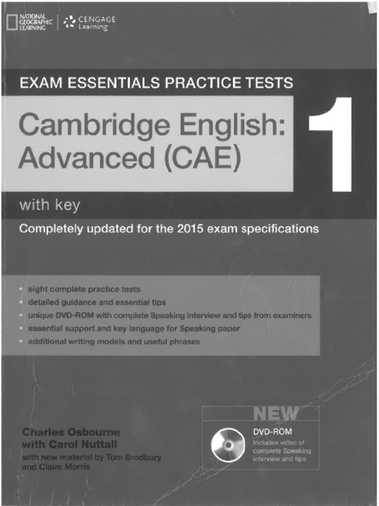 Cambridge Advanced Cae 1 PDF Free | PDF