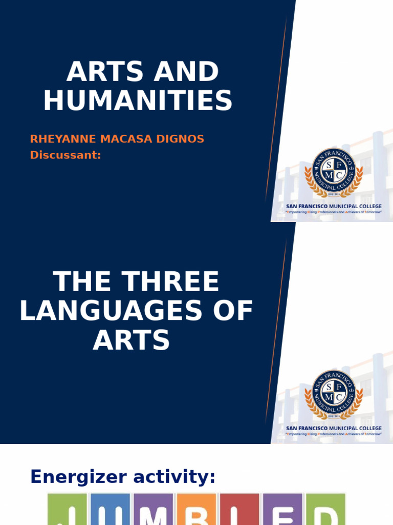 Three Languages of Arts Explained | PDF | The Arts | Performing Arts