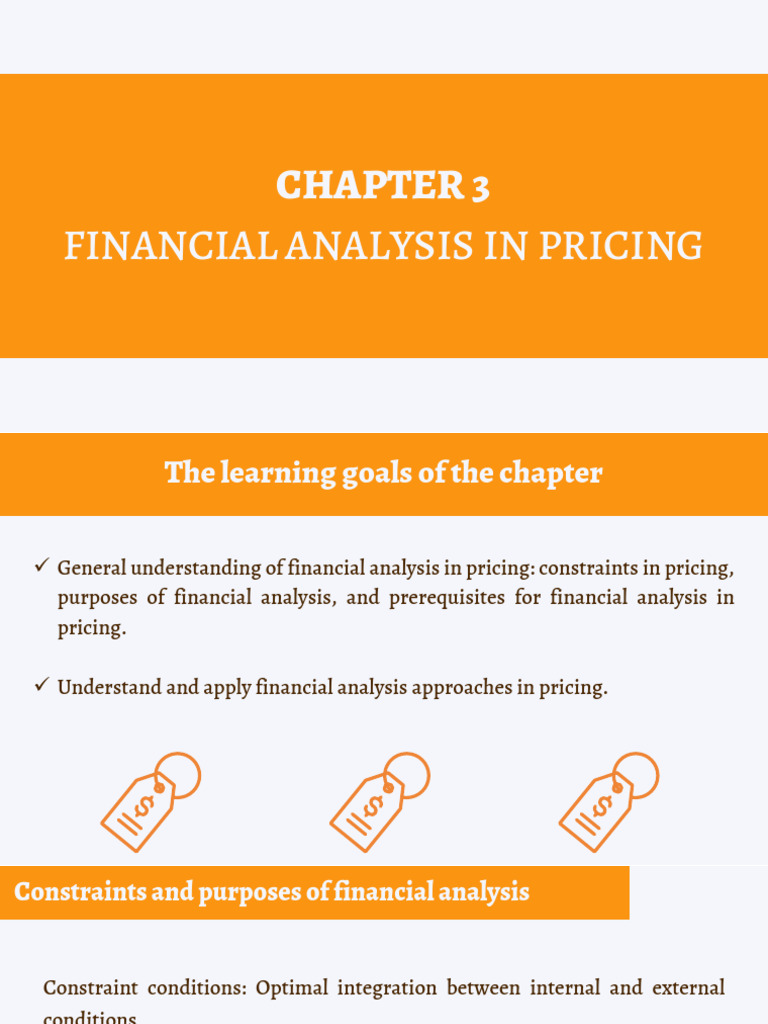 Chapter 3_Financial Analysis | PDF | Pricing | Profit (Economics)