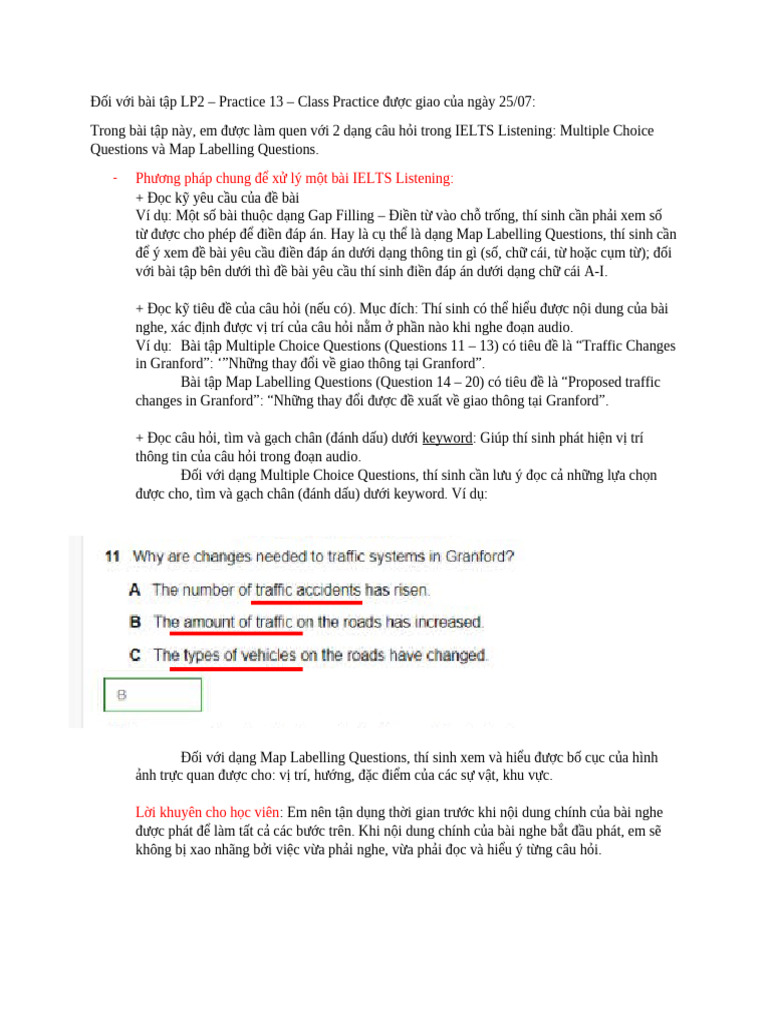 Phương pháp làm bài tập LP2 - Practice 13 - Class Practice | PDF