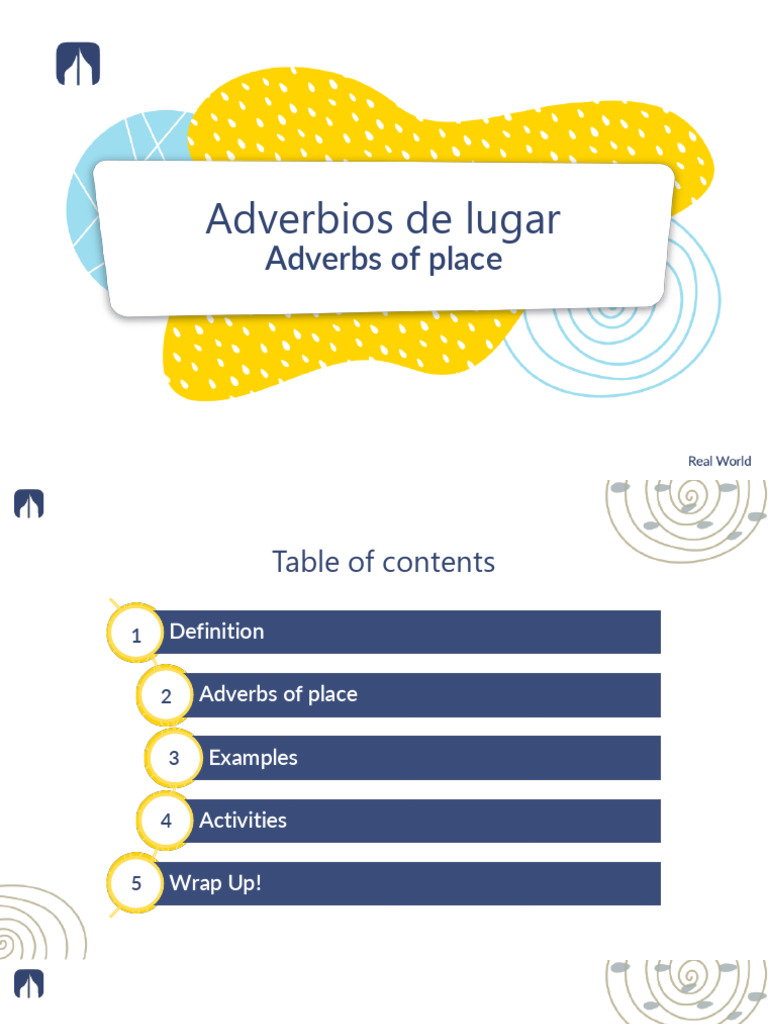 Ejemplos de adverbios de lugar | PDF | Animales y humanos