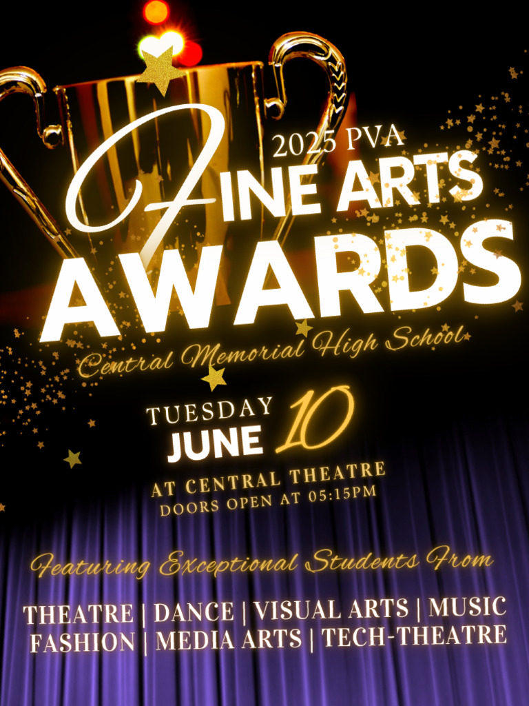 2025 Fine Arts Awards Night Flyer | PDF