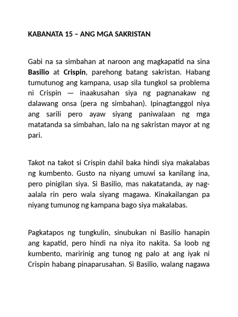 Borja-Noli Me Tangere Chapter 1516 | PDF