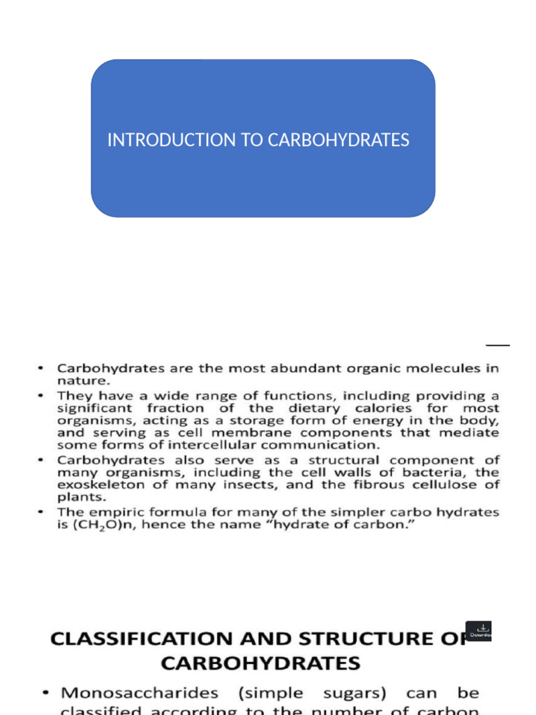 Carbohydrates | PDF