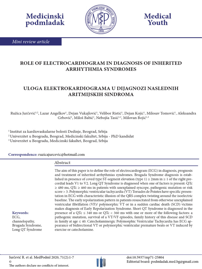Medicinski Podmladak Medical Youth | PDF