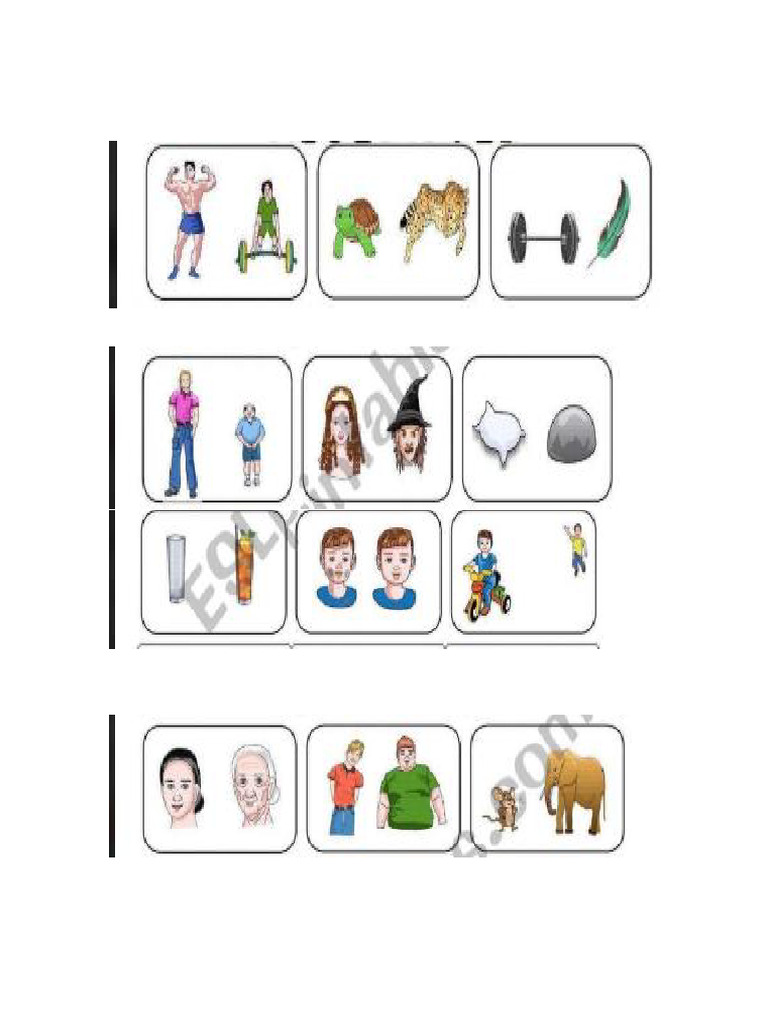 Picture Adjectives | PDF