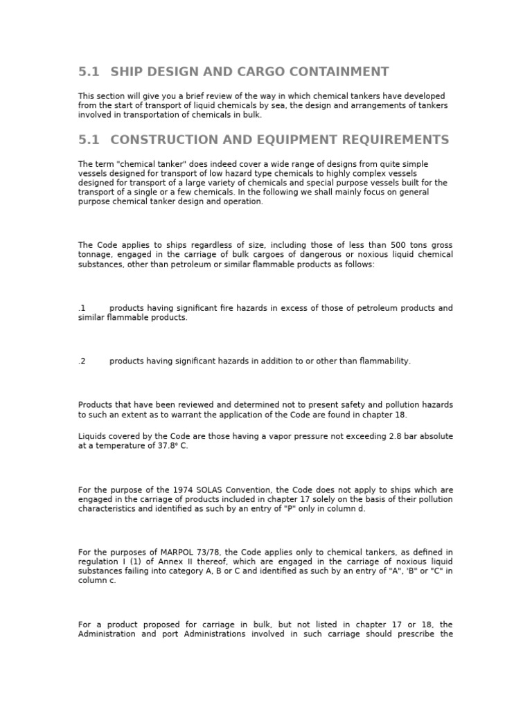 5 Ship Design & Cargo Containment | PDF | Oil Tanker | Ships