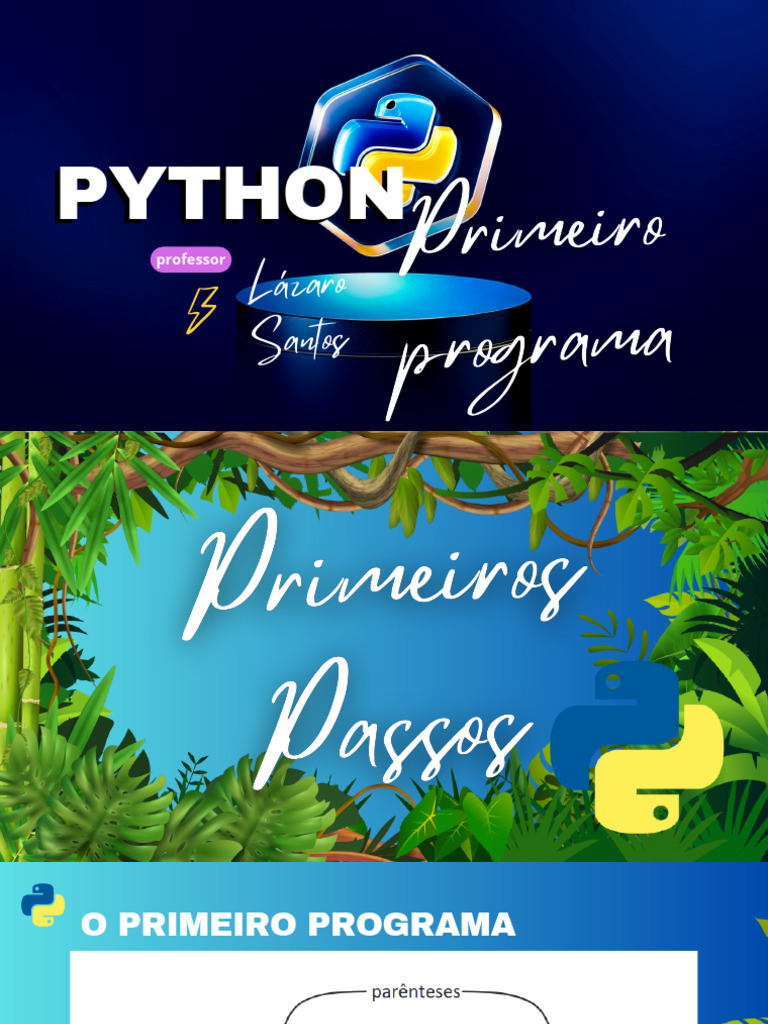 Introdução ao Python: Variáveis e Operadores | PDF