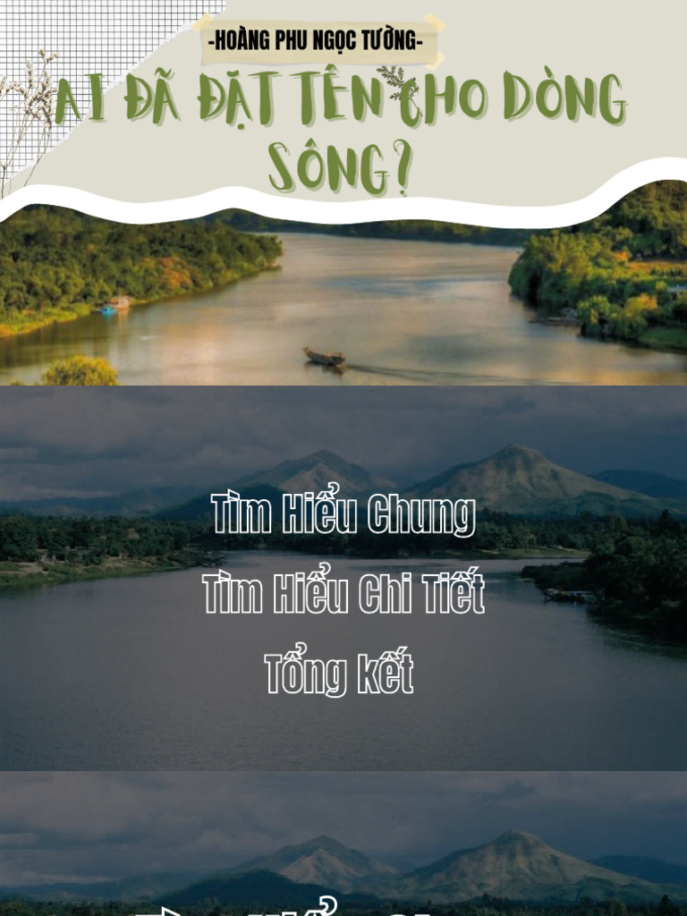 Ai đã đặt tên cho dòng sông | PDF