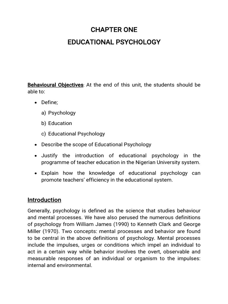 EDU312 Educational Psychology | PDF