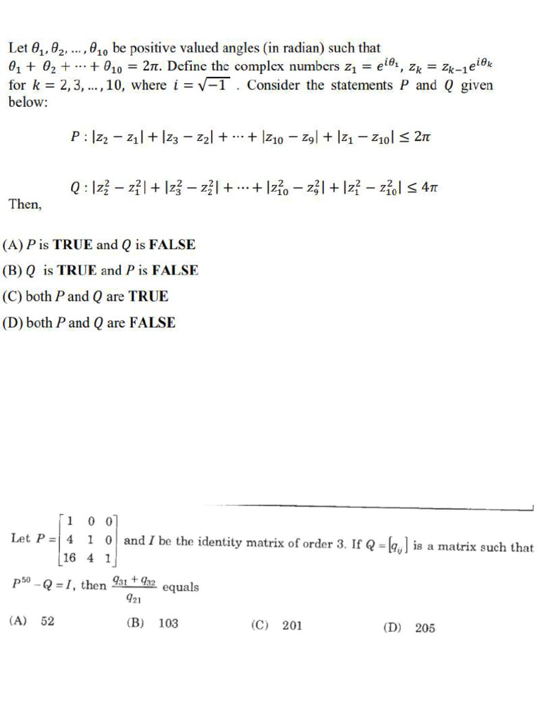 JEE Advance Practice | PDF