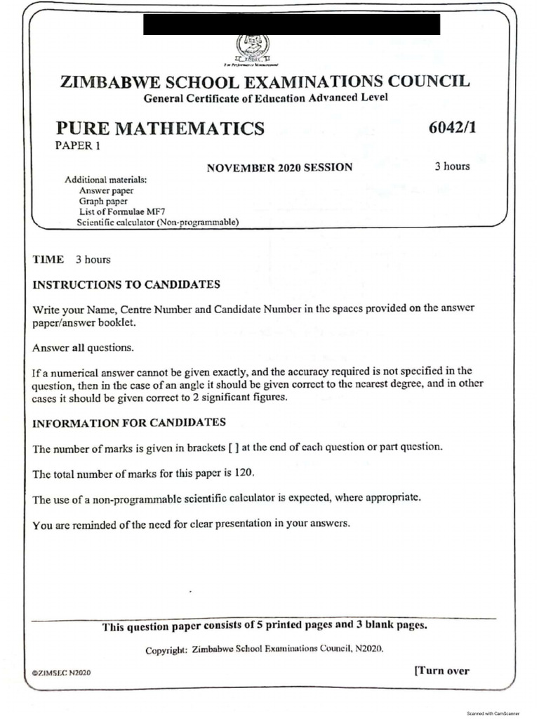 2020_maths_alevel_nov_paper1 | PDF